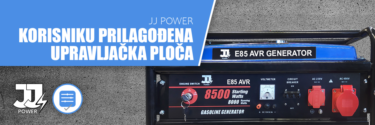 JJ POWER E85 AVR - Benzinski generator otvorenog tipa | Trgovina Jana ...